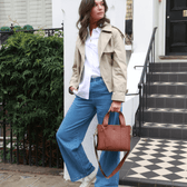 Mini Taylor luxe leather Tote bag - Tan