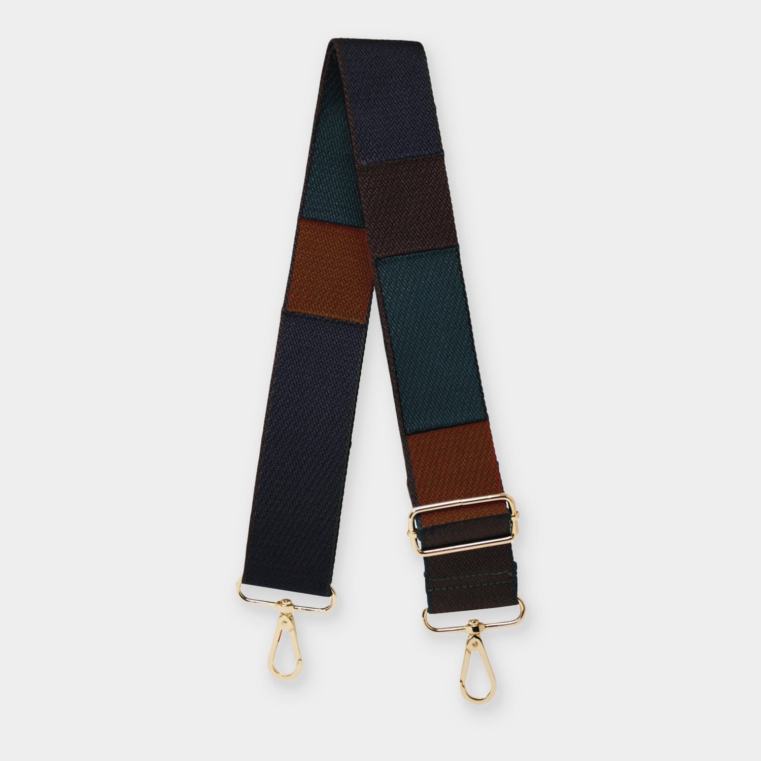 Luxe Dark Brown Block Bag Strap | Johnny Loves Rosie