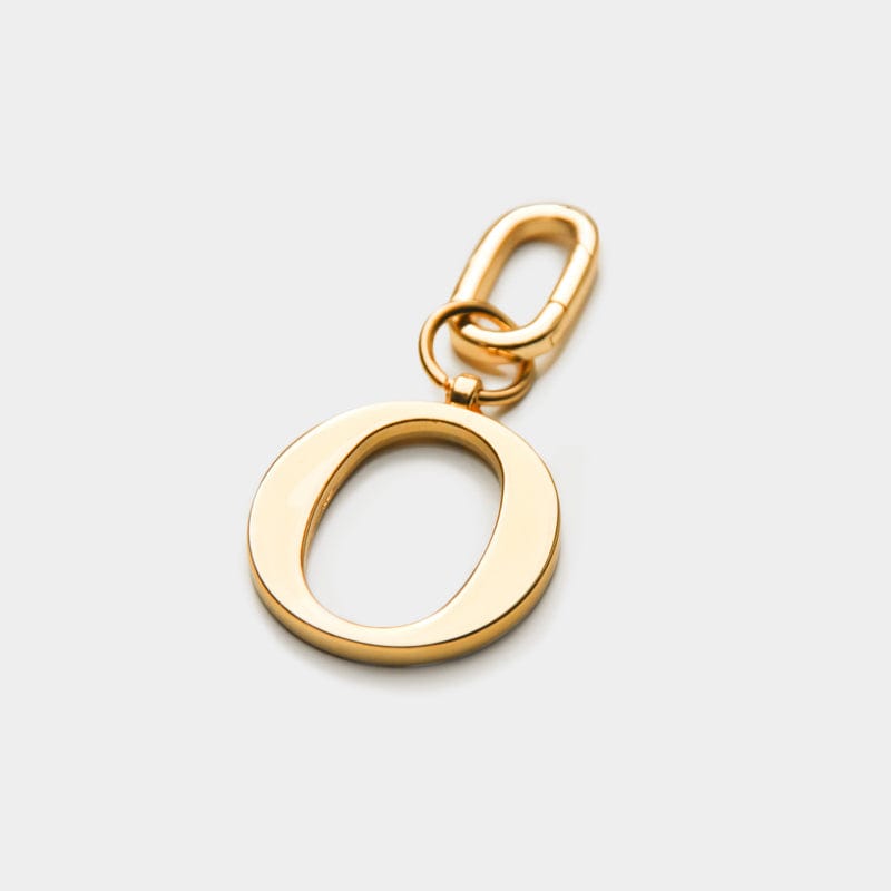 O - Gold Metal Letter Keyring – JLR London