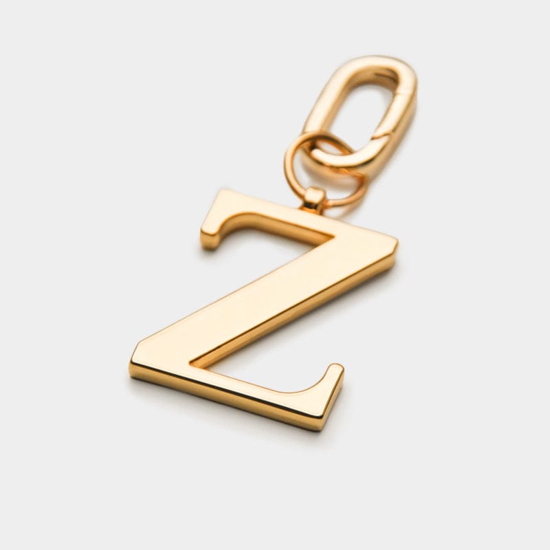 Z - Gold Metal Letter Keyring – JLR London